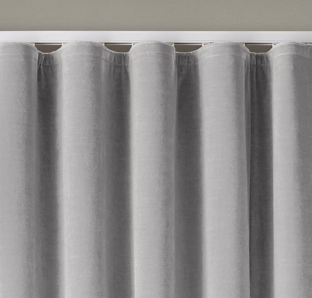 Custom Made Velvet S-fold Style Drapery, Ripple Fold Curtains Zella ...