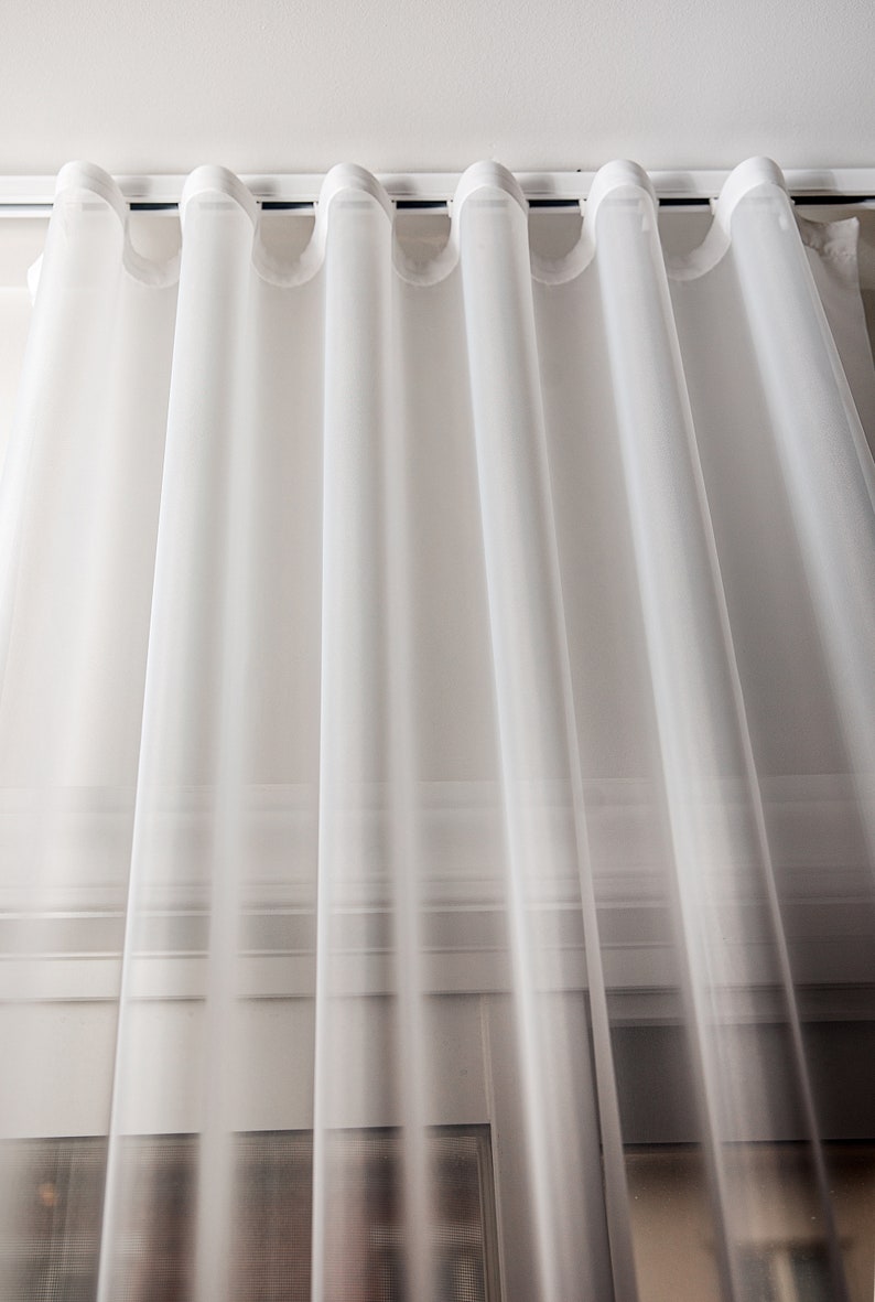 Custom Sheer Voile Curtain, Ripple Fold S-fold Style, Handmade - Etsy