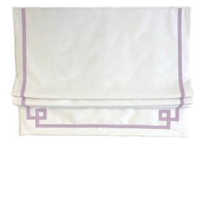 Custom Roman Shade, Greek Key Border Design, Samuel&sons 1" FRENCH ...