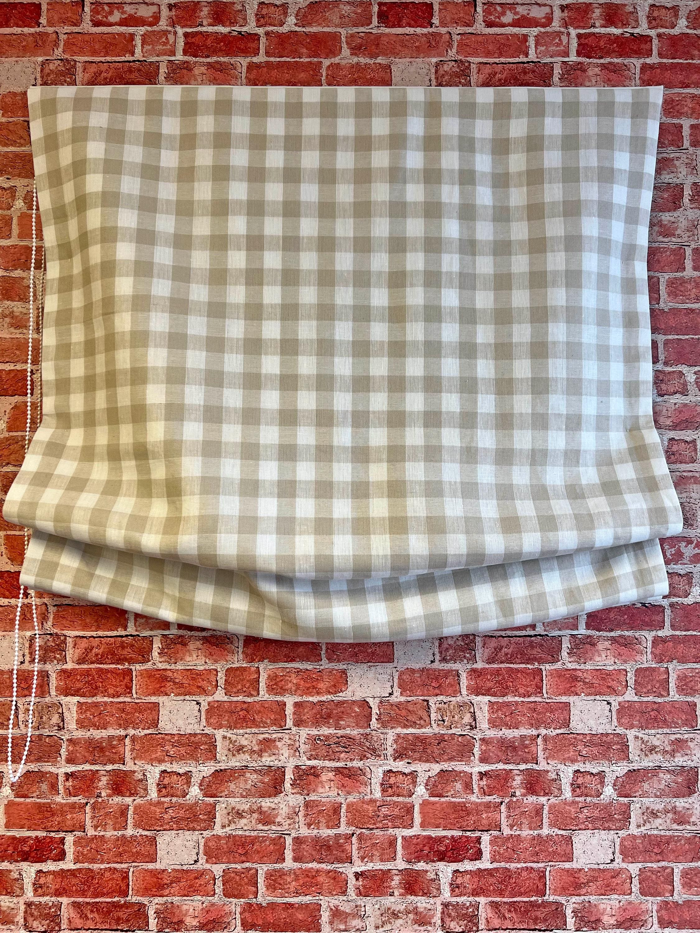 Swedish Linen Check, Scalamandré Fabric, Roman Shades for Windows ...