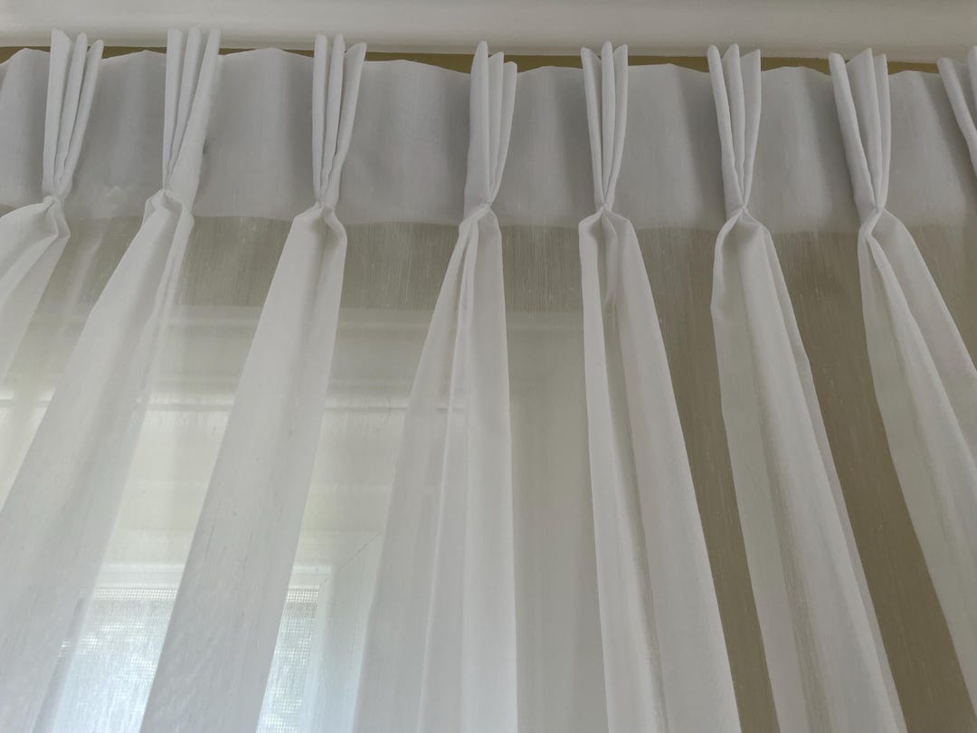 Triple Pleated Drapery, Sheer Curtains “marbella”, Window Sheers, Sheer ...