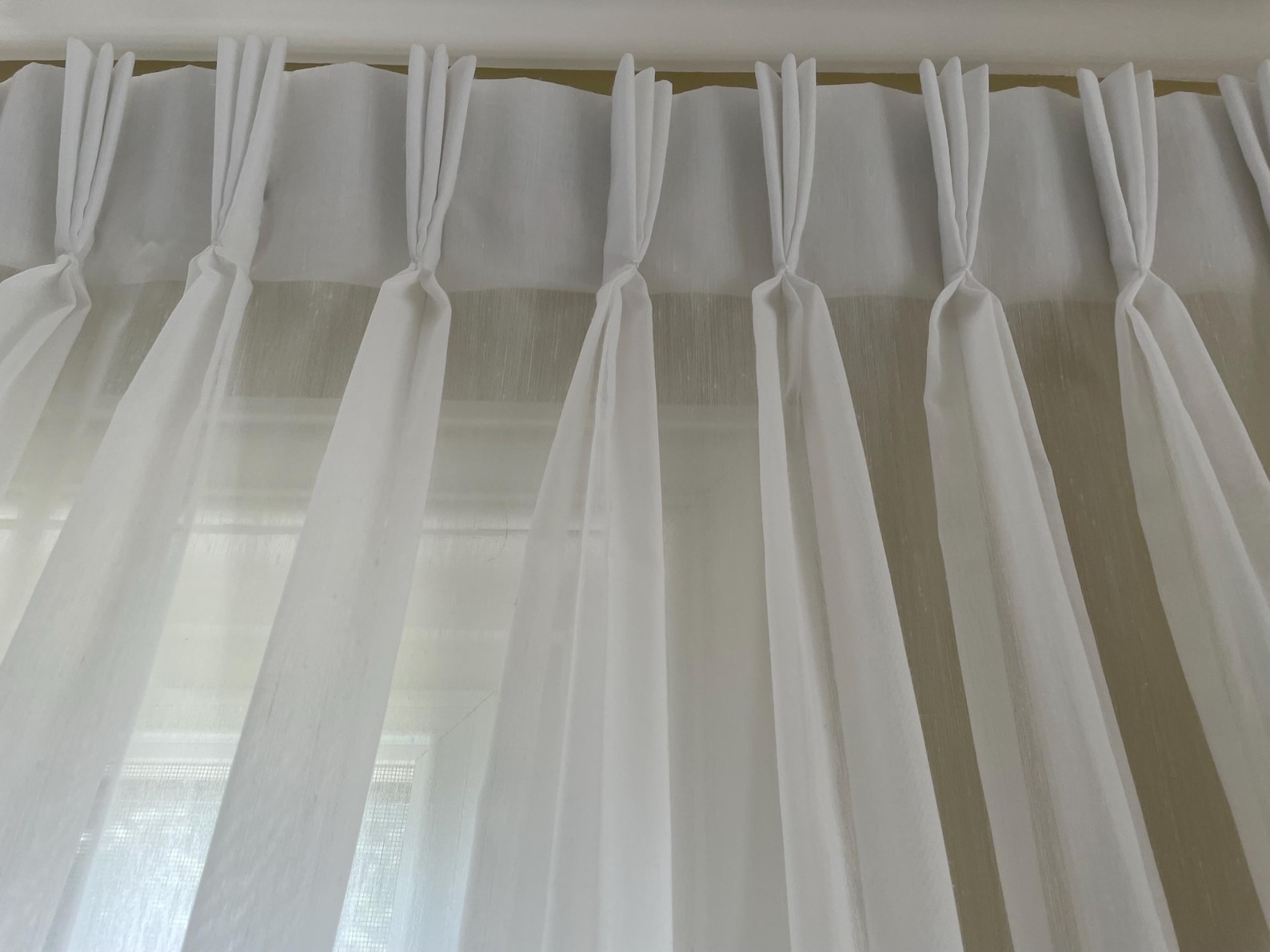 Triple Pleated Drapery, Sheer Curtains “marbella”, Window Sheers, Sheer ...