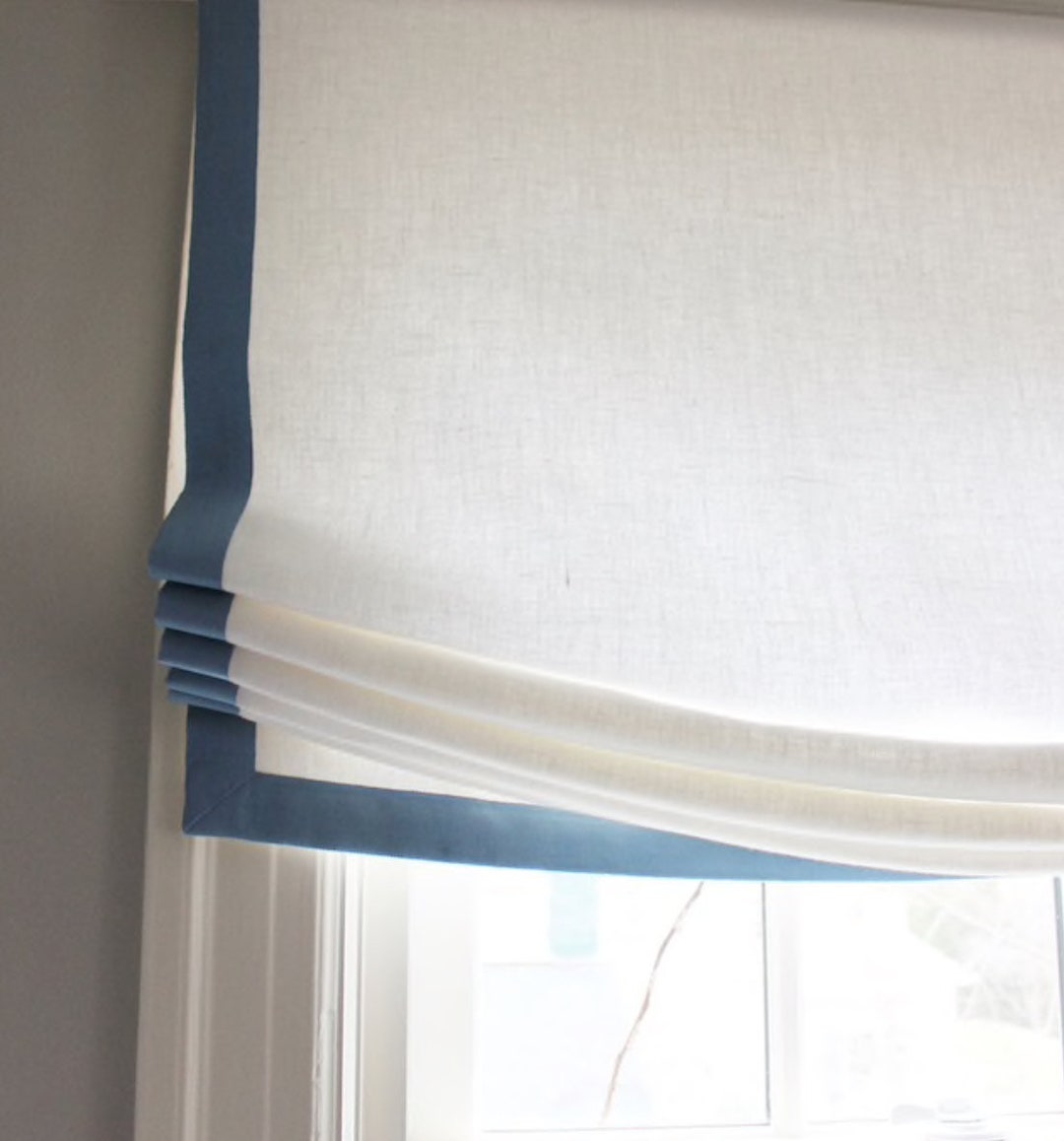 Custom Roman Shades, European Relaxed Look, Linen Roman Shades With ...