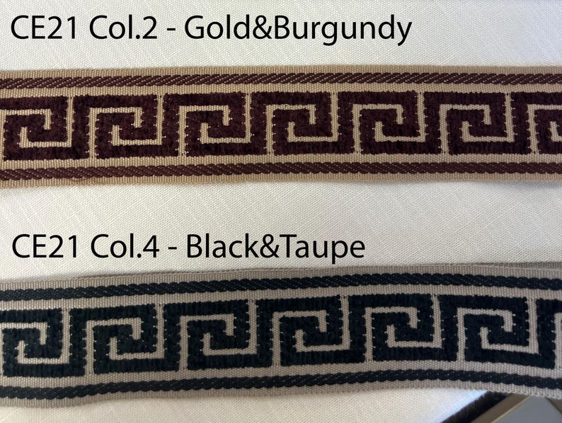 Custom Cushions | Cushions With Greek Key Trim | Custom Decorative ...