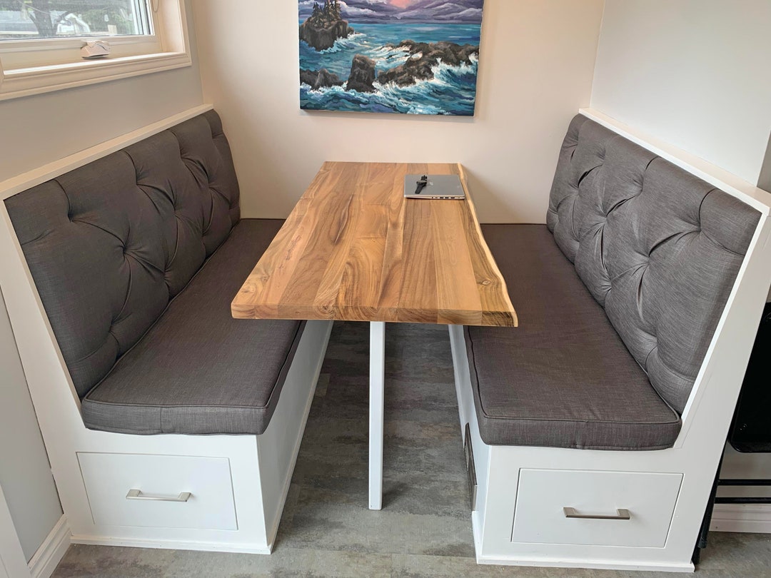 Custom Tufted Back Cushion: Bench Seat Cushions With Foam - Etsy