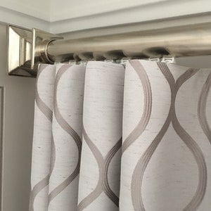 Ripple Fold Style Vanessa Channel Rod System, 28mm Tracks, Traverse ...
