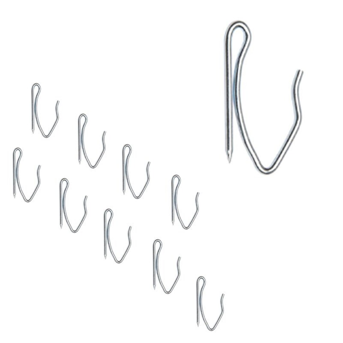 Drapery Pin on Hooks for Drapery and Sheers, 1 3/8 or 1, Pin on Hook ...