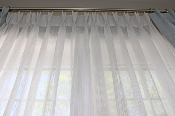 Custom Sheer Pleated Sheer Drapery lugano Window Sheers - Etsy