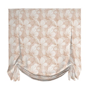 Custom Roman Shade for Windows, Custom London Shade "paris", Cotton ...