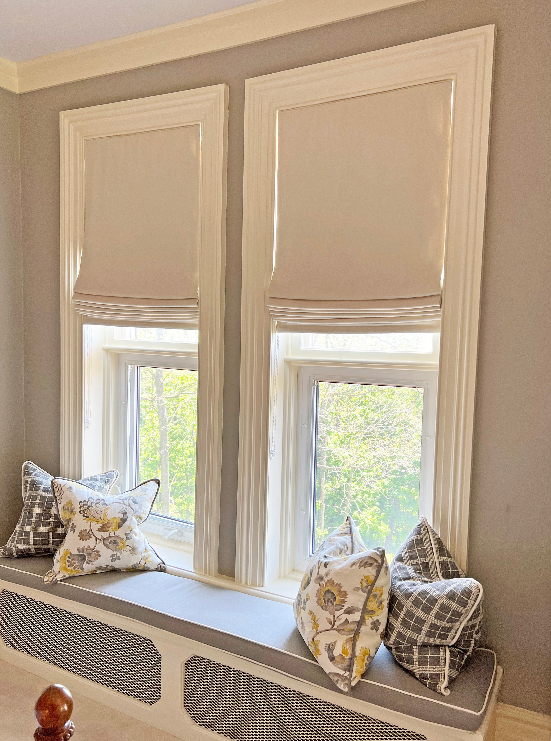 Custom Roman Shade | Linen Window Treatment | Made-to-order Roman ...