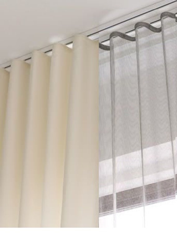 Custom Made Linen S-fold Style Drapery Ripple Fold Curtains - Etsy