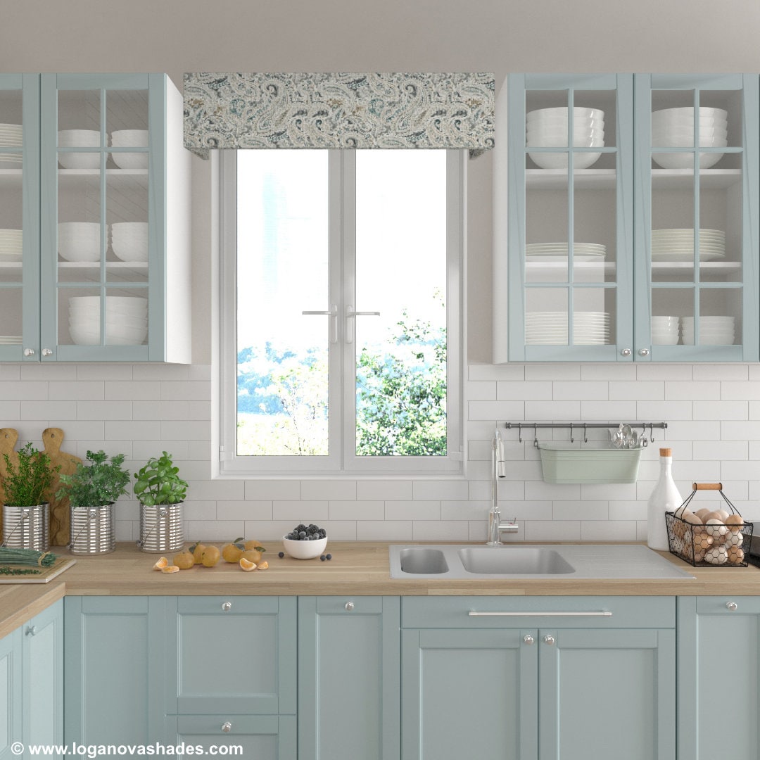 Box Valance, Custom Pelmet Washington, Upholstered Valance With ...