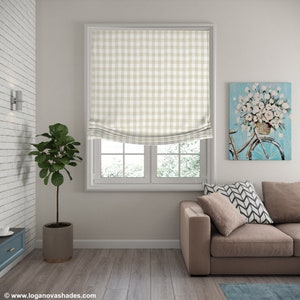 Swedish Linen Check, Scalamandré Fabric, Roman Shades for Windows ...