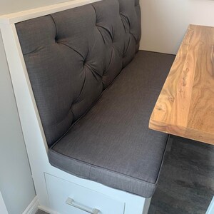 Custom Order: Seat and Back Cushions, Tufted Back Cushion, Seat Cushion ...