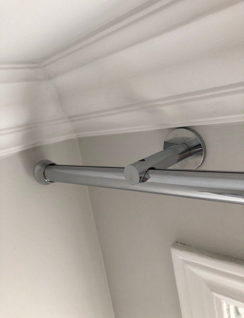 Vanessa Channel Rod Wall Mount Bracket, 28mm Drapery Hardware - Etsy