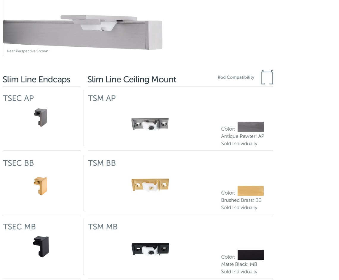 Slim Line Channel Rods Available in Different Colours and - Etsy