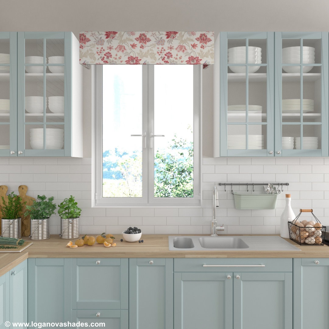 Custom Pelmet Domingo, Custom Box Valance, Upholstered Valance With ...