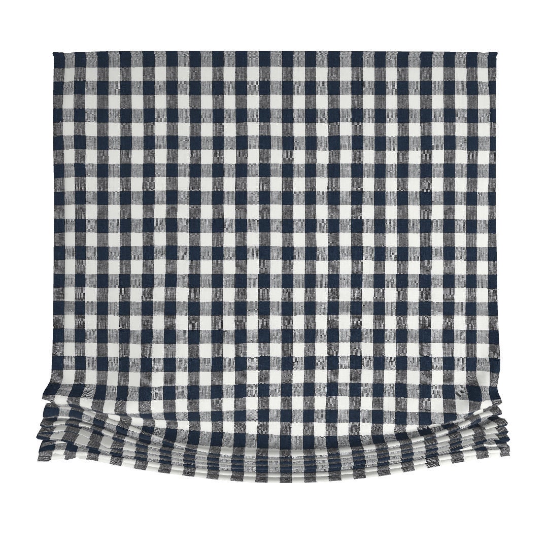 Swedish Linen Check, Scalamandré Fabric, Roman Shades for Windows ...