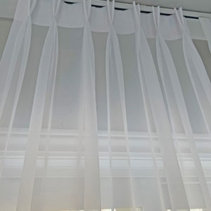 Pleated Voile Drapery, Sheer Curtains "empire”, Window Sheers, Sheer ...