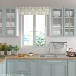 Pelmet for Windows, Custom Pelmet Paris, Box Valance, Upholstered ...