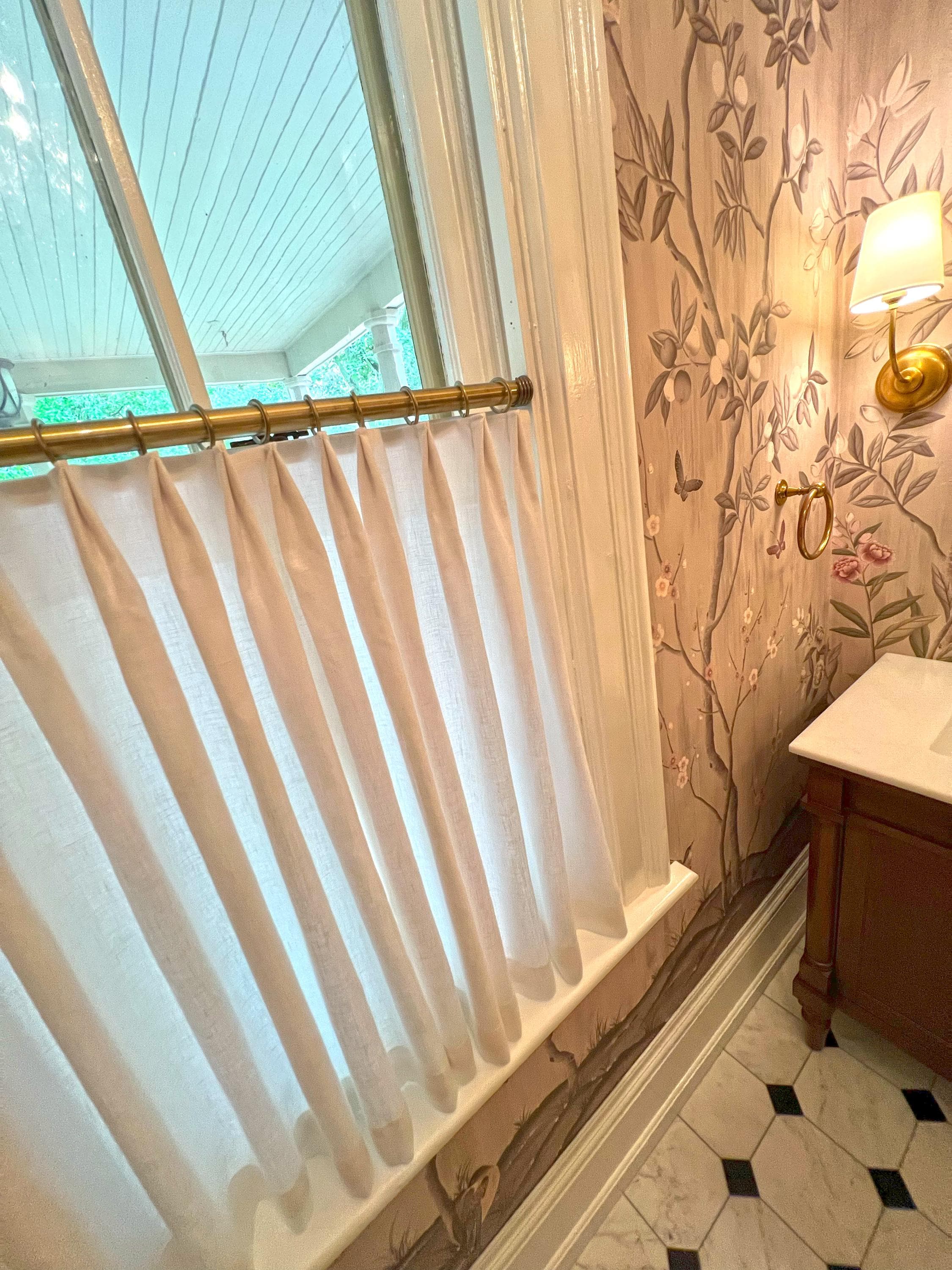 Handmade Linen Café Curtain | French Pleat Rod Pocket, Custom Drapery ...