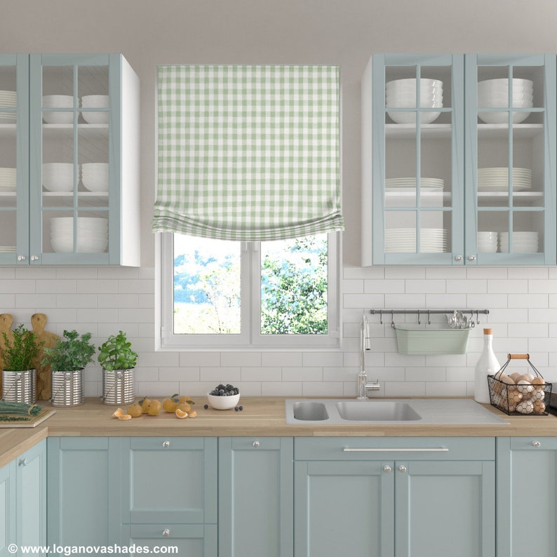 Swedish Linen Check, Scalamandré Fabric, Roman Shades for Windows ...