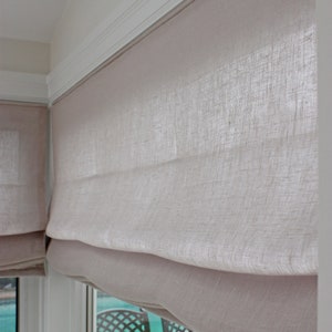 Custom Sheer Roman Shades, Relaxed Roman Shade "cordoba", Shades With ...