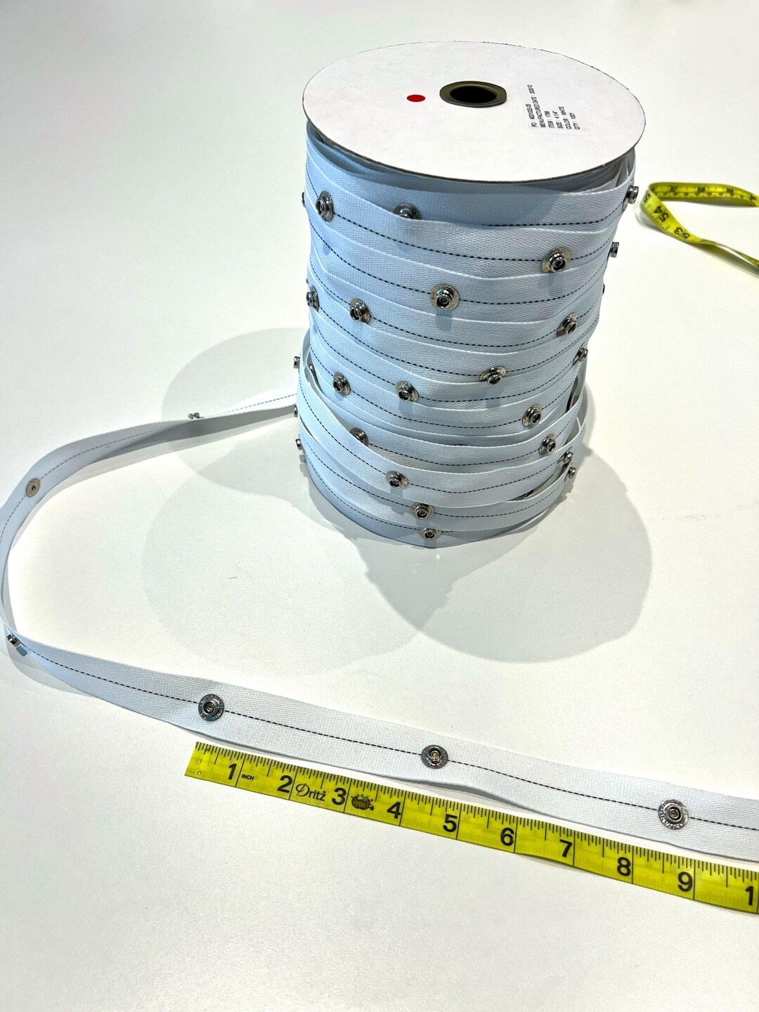 Ripple Fold Snap Tape by the Yard – White or Clear Drapery Header Tape ...