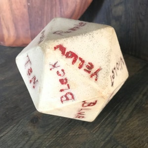 Carnival Game Dice Church Betting Rare 1950s 10 Sided Polygon Decagon ...