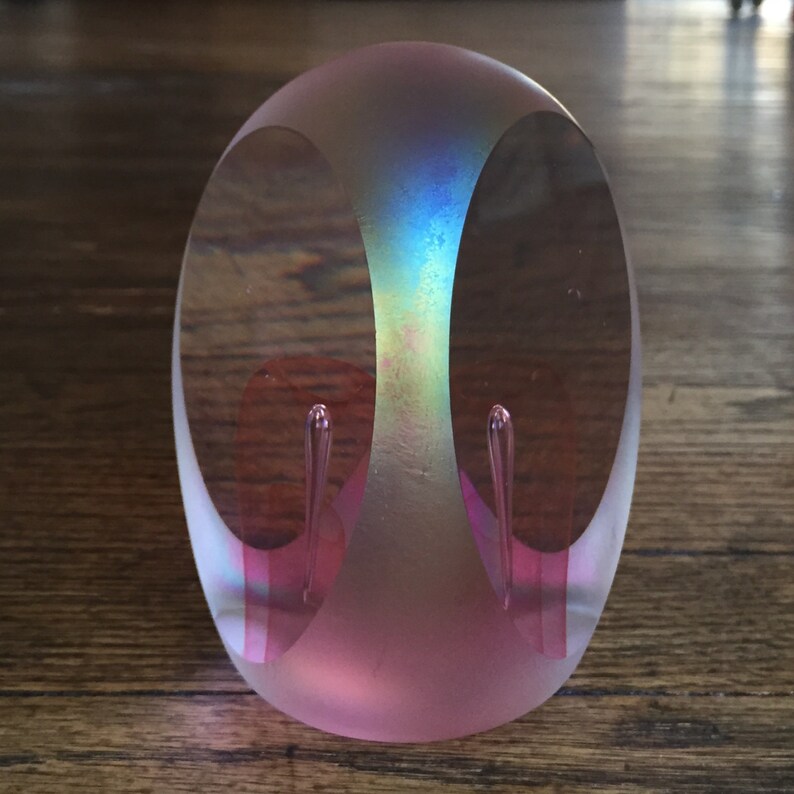 Ed Nesteruk Sommerso Paperweight Art Glass Sculpture Statuette | Etsy