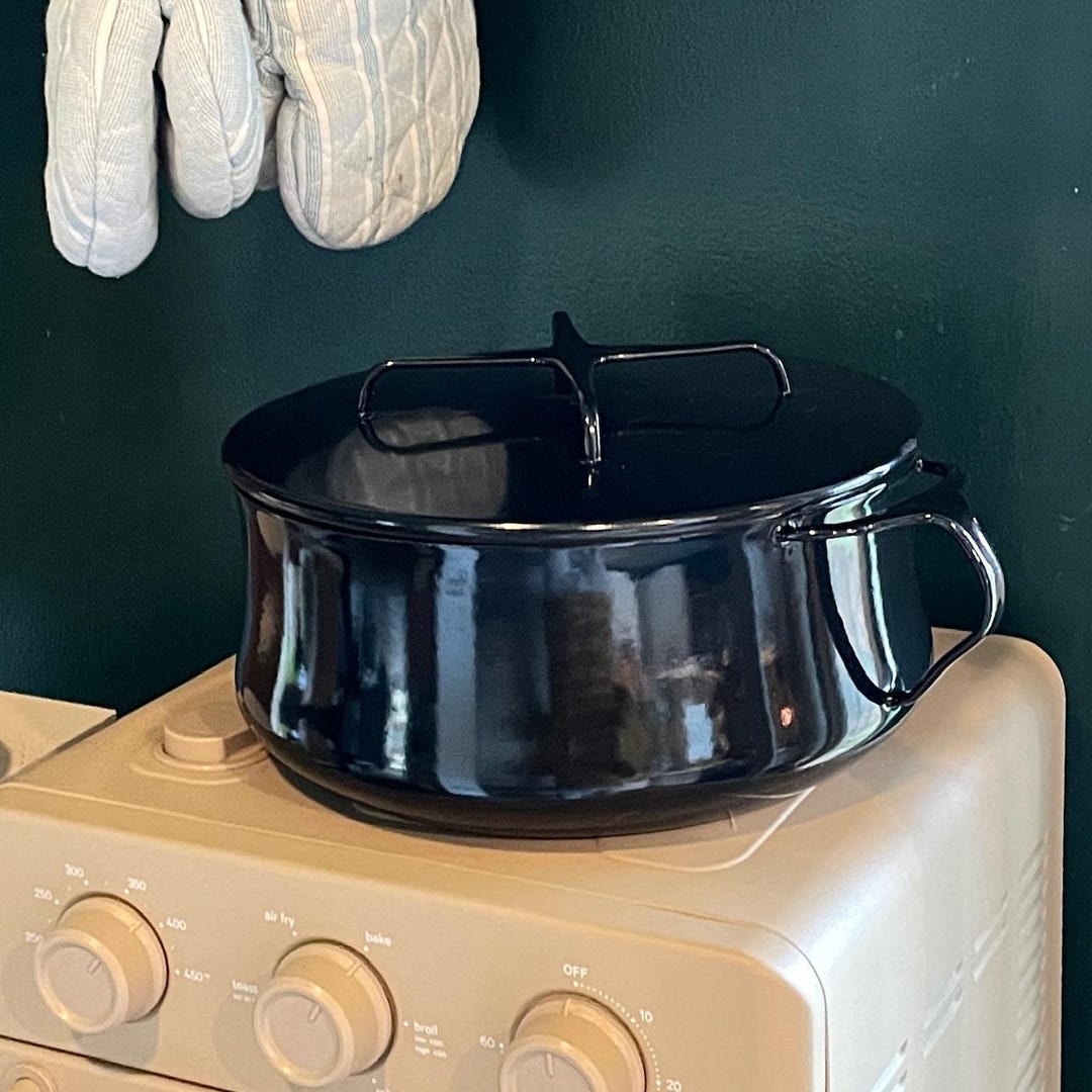 Rare 1970s Black Dansk Pot + Lid Vintage Danish Mid-century Modern ...