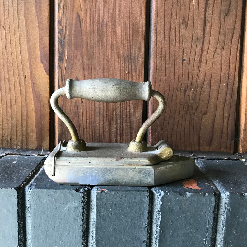1800s Antique Folding Chrome Cast Iron Waffle Iron Primitive ...