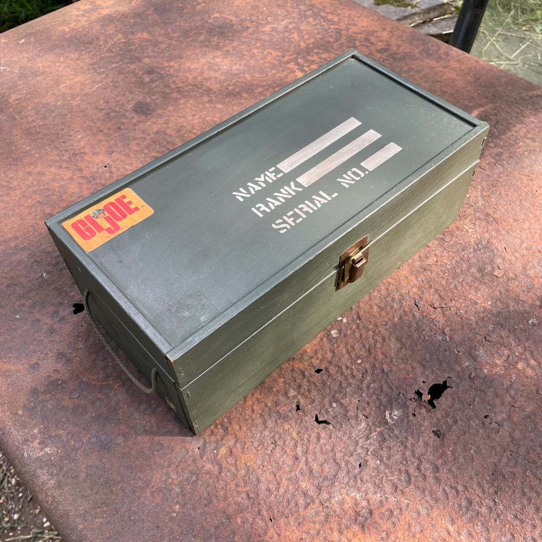 1964 GI JOE Footlocker Box Ammo Weapons Crate Vintage Mid-century Relic ...