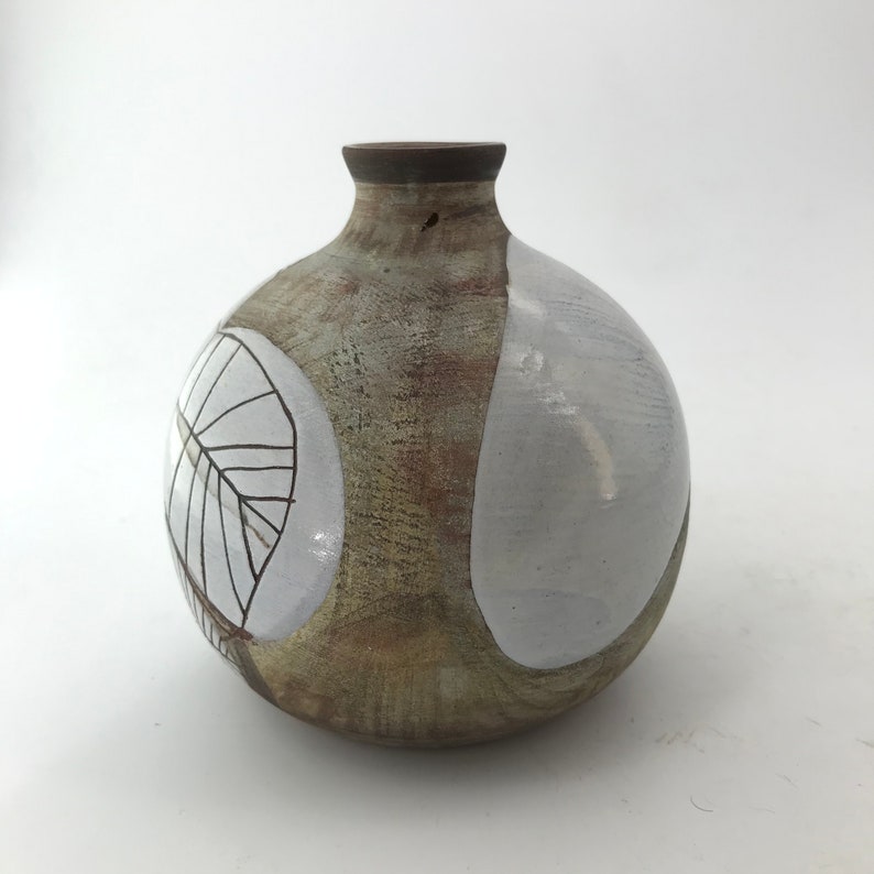 Susana Espinosa Pottery Bird Vase Sgraffito Signed Puerto Rico - Etsy