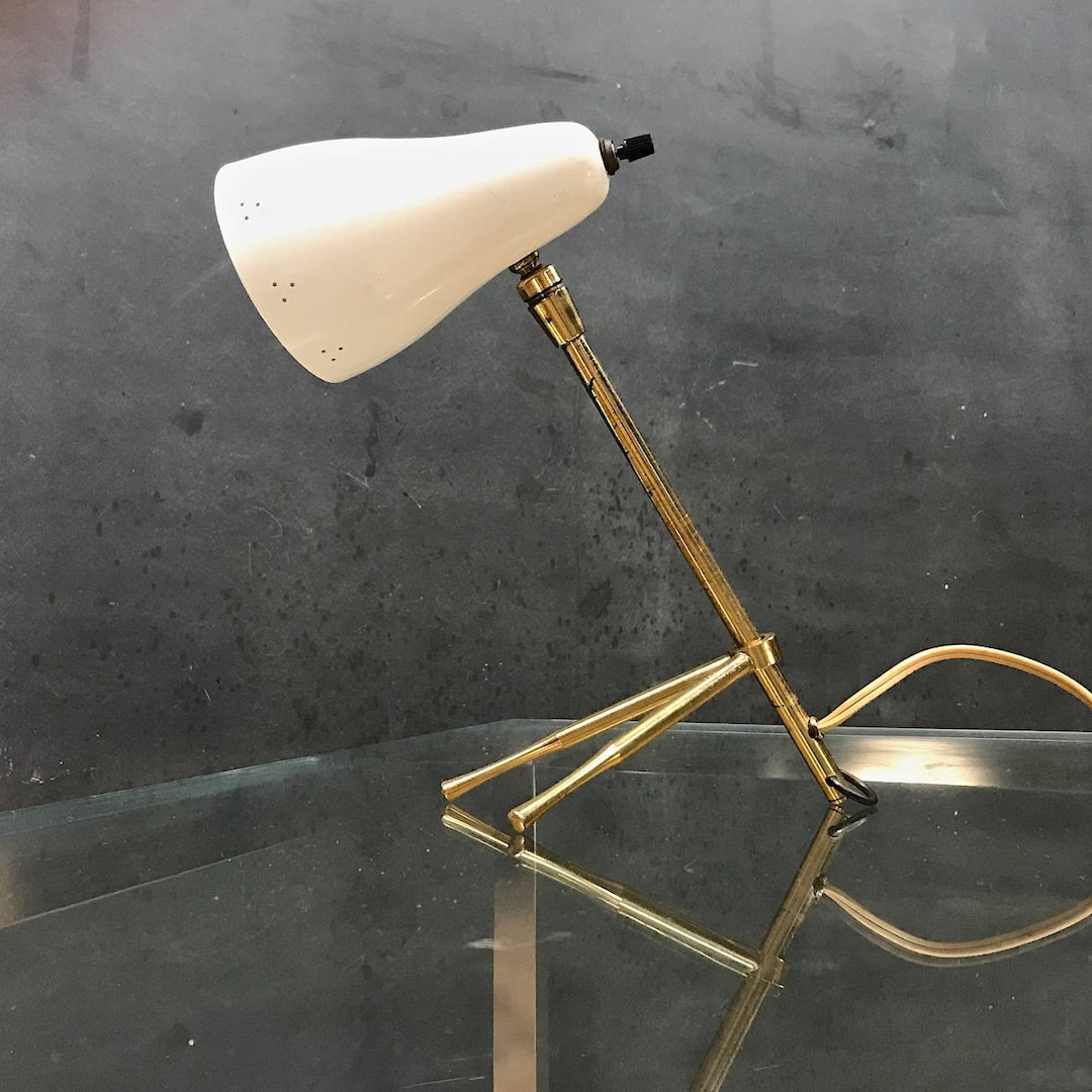 Original 1950s Brass Pinocchio Table Lamp Mid-century Light Mad Men ...
