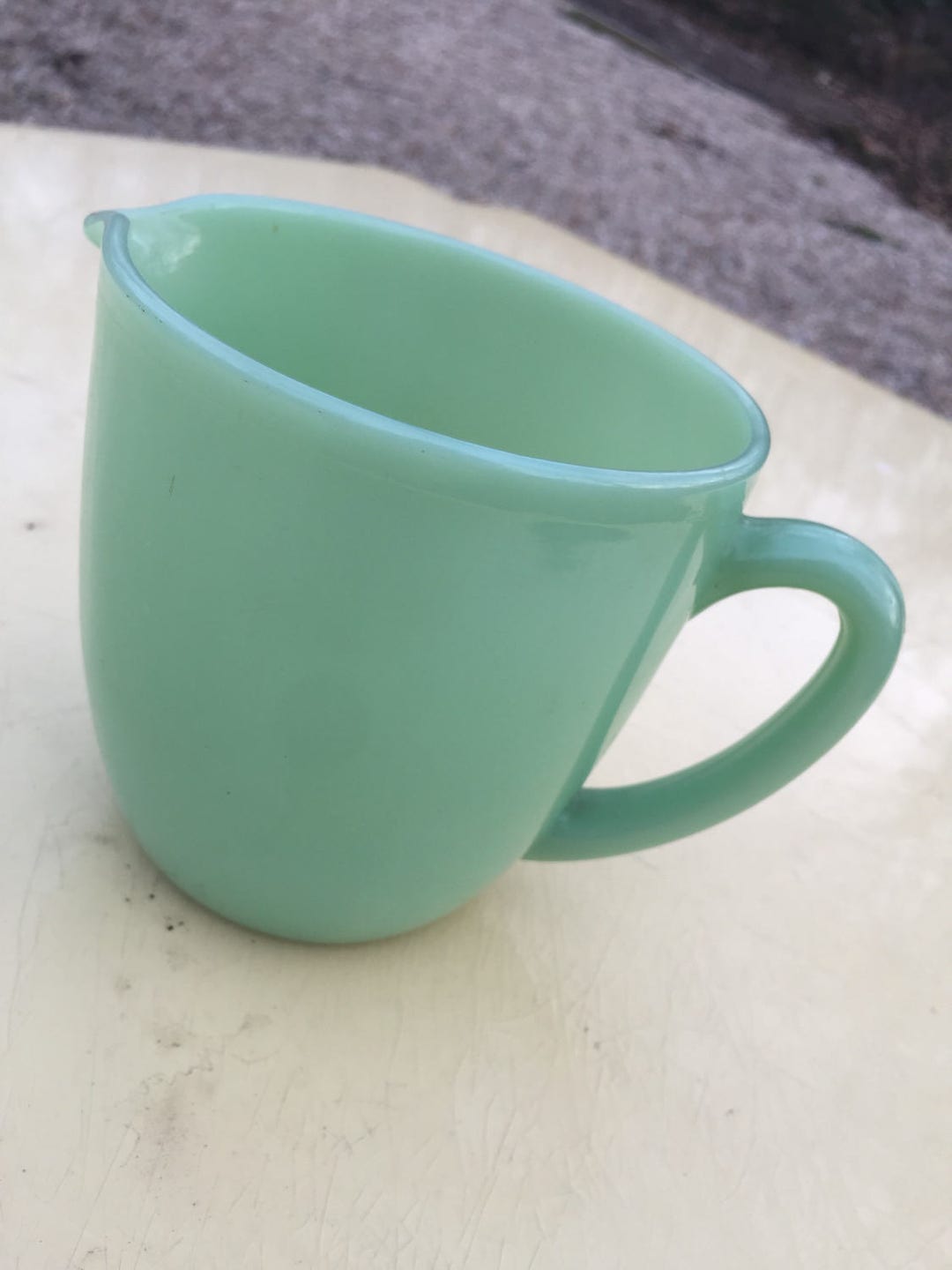 Jadeite Petite Pitcher Creamer Syrup Batter 20oz Vintage Fireking - Etsy