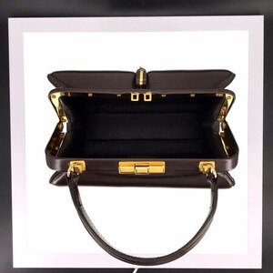 1950s Fernande Desgranges Cadillac Purse Vintage Espresso France ...