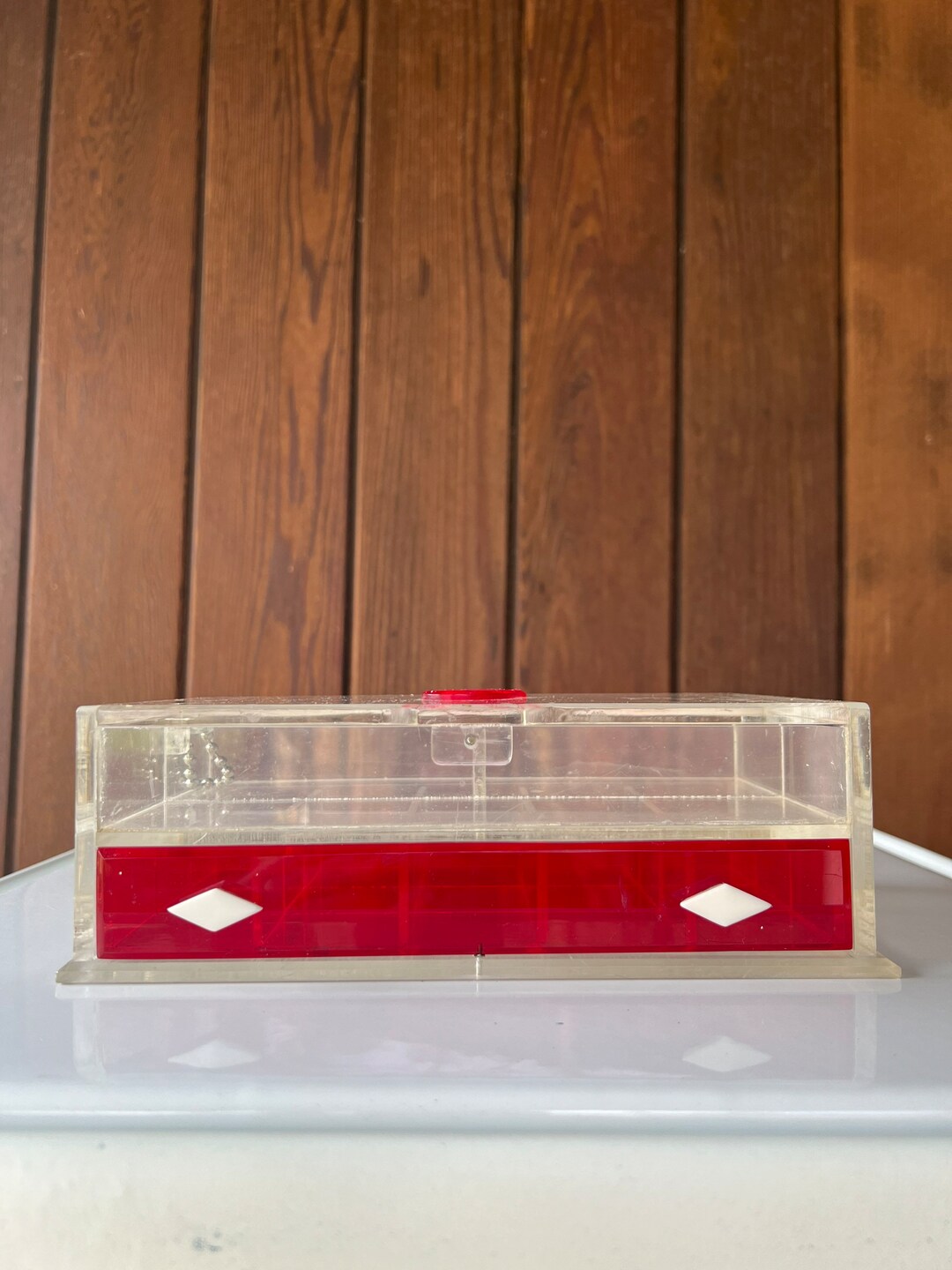 1950s Lucite Jewelry Box G Monogram - Etsy