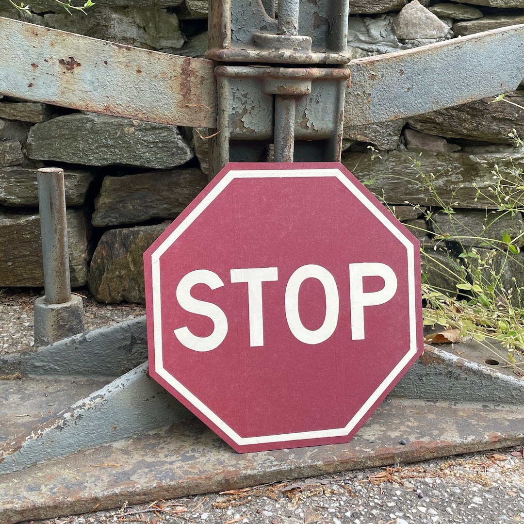 STOP Sign Driveway Residence Street Sign by Minnesota Mining Company ...