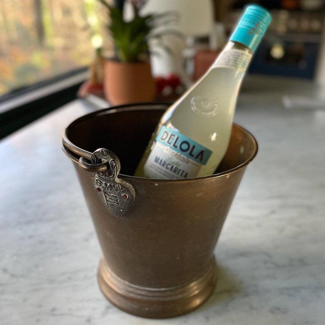Old Copper Ships Cruise Liner SMW Ice Bucket Champagne Vintage Mid ...