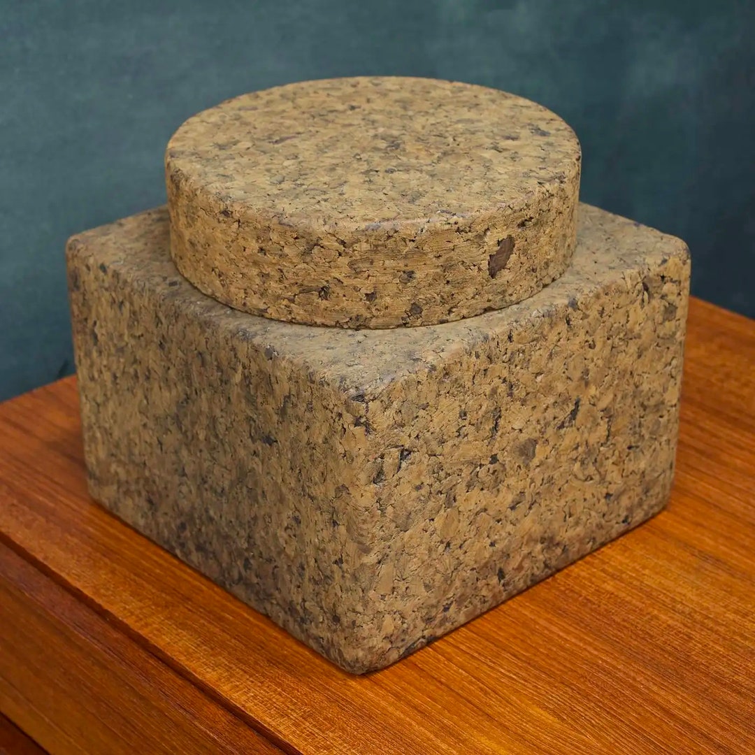 Vintage Mid-century Cork Ice Bucket With Milk Glass Insert or Trinket ...