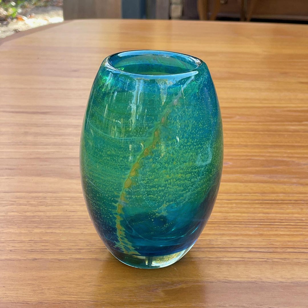 Mdina Maltese Art Glass Vase Vintage Mid-century - Etsy