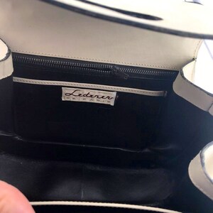 Vintage Lederer De Paris Handbag Leather Beige Bamboo Burnished Brass ...