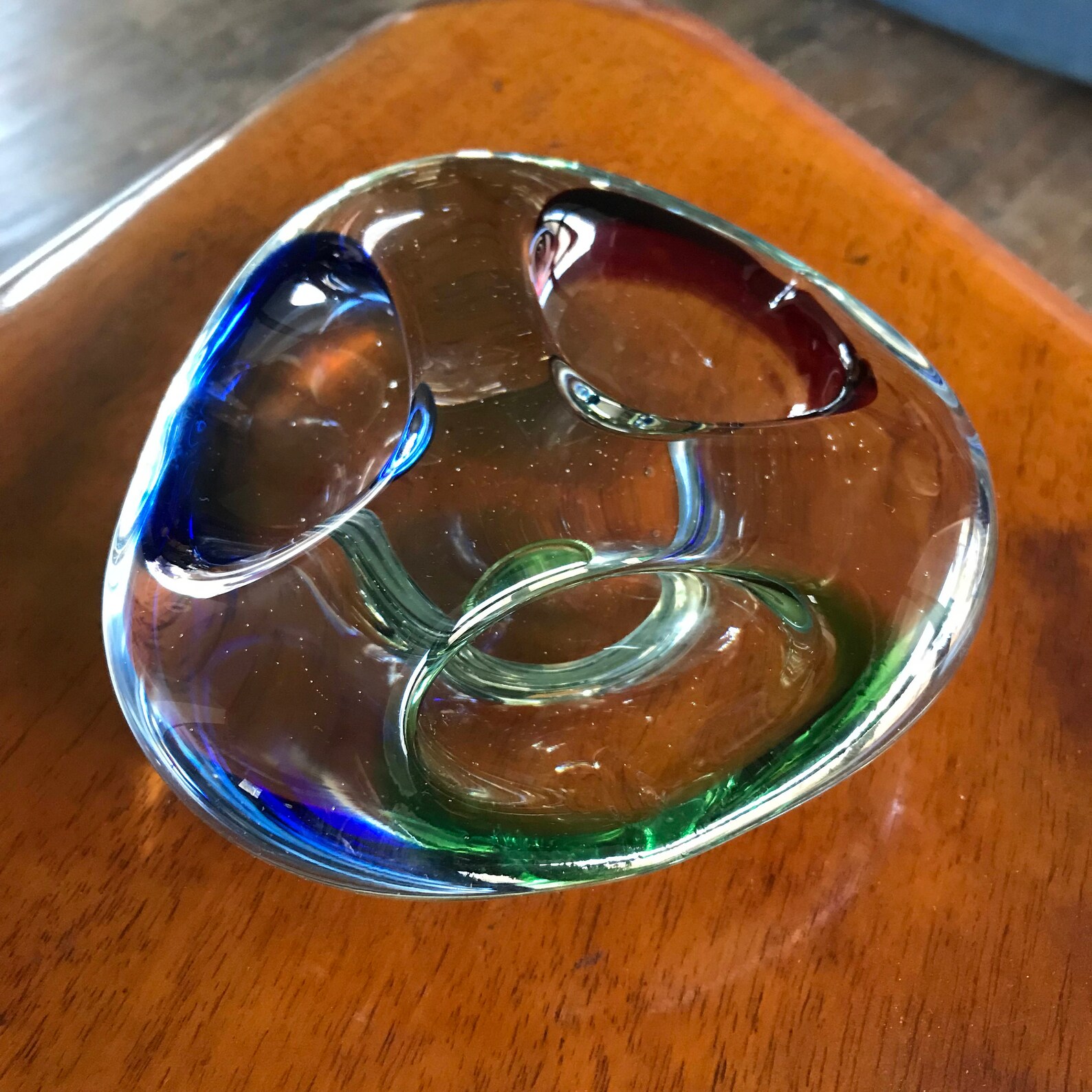 Vintage 60s Mid-century Tri-color Way Glass Candy Dish Ashtray | Etsy