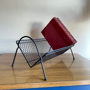 1950s Atomic Expanded Metal 8-track / Book Rack Vintage Mid-century ...