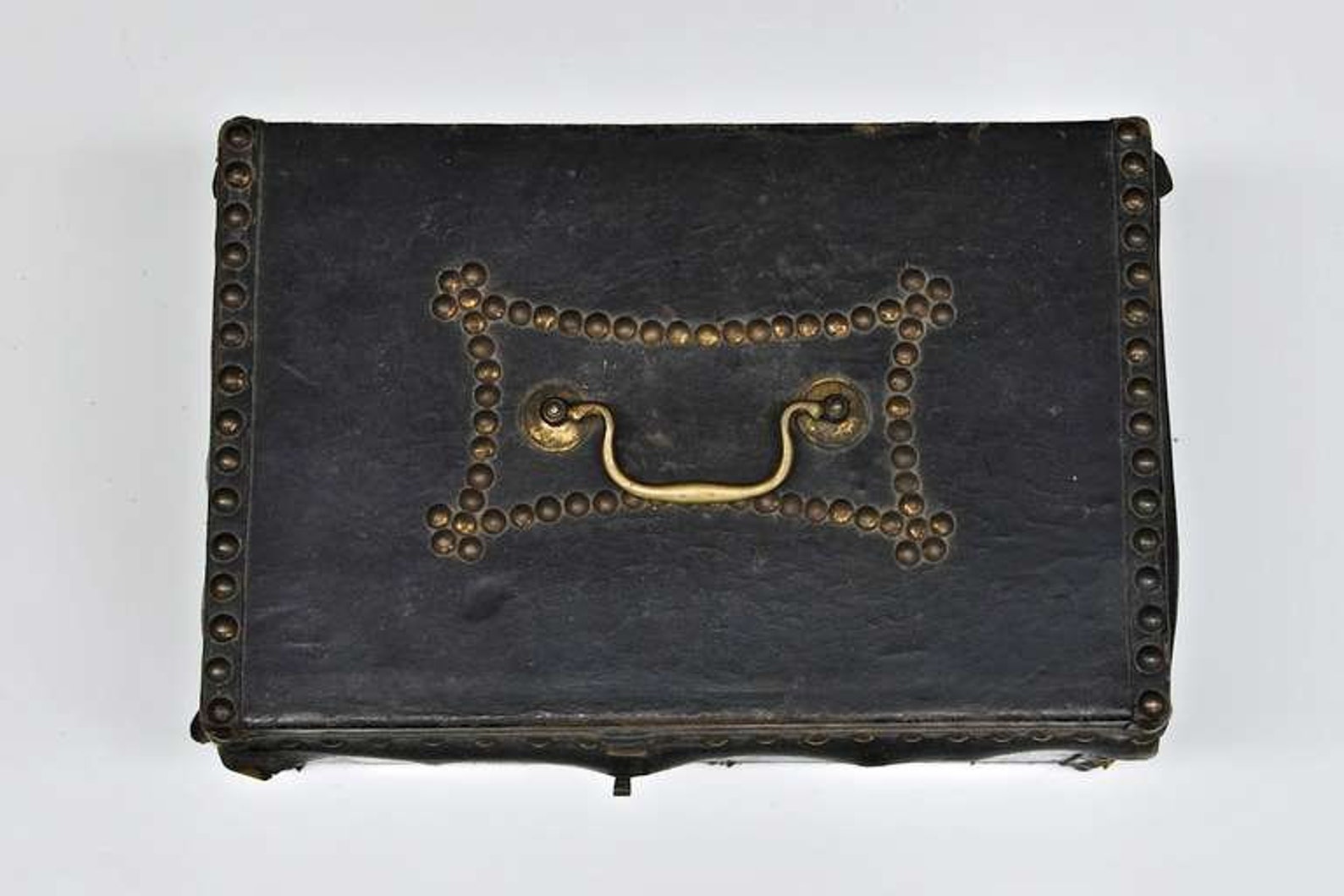 1800s Leather Bound Writing Letter Box With Namesake Vintage 18th ...