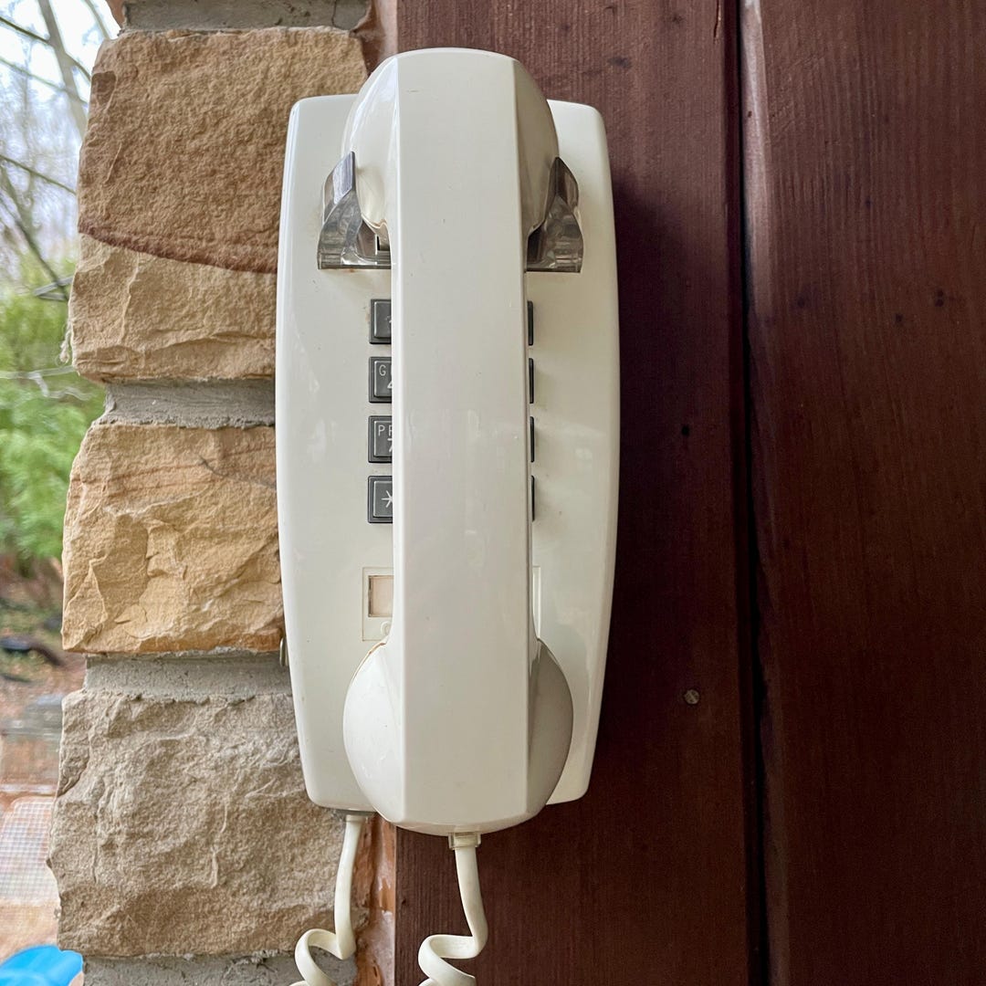 Vintage 1980s CONAIRPHONE White Wallmount Mid-century Minimalist ...