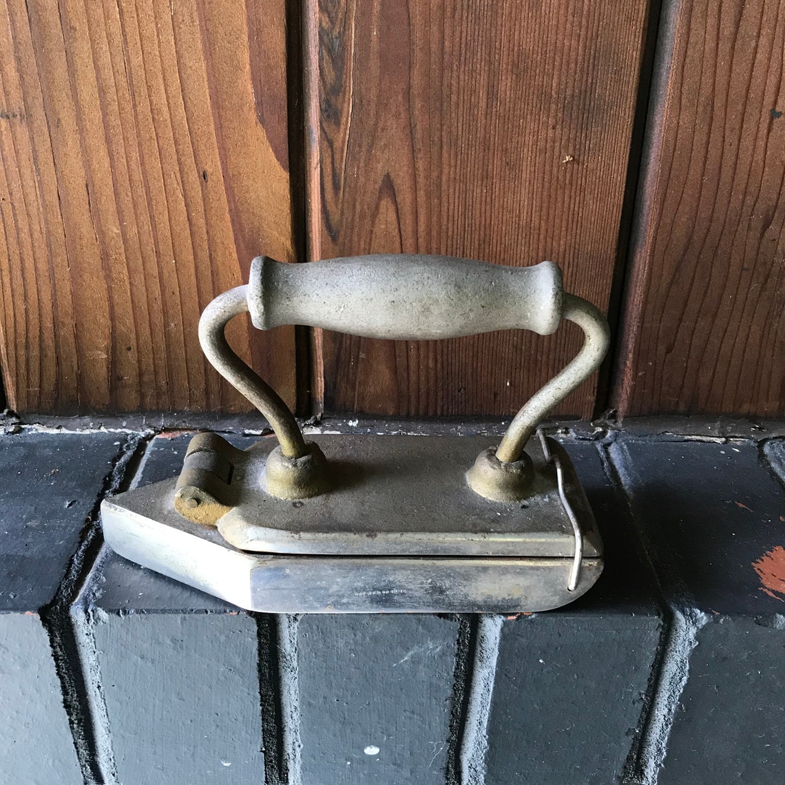 1800s Antique Folding Chrome Cast Iron Waffle Iron Primitive ...