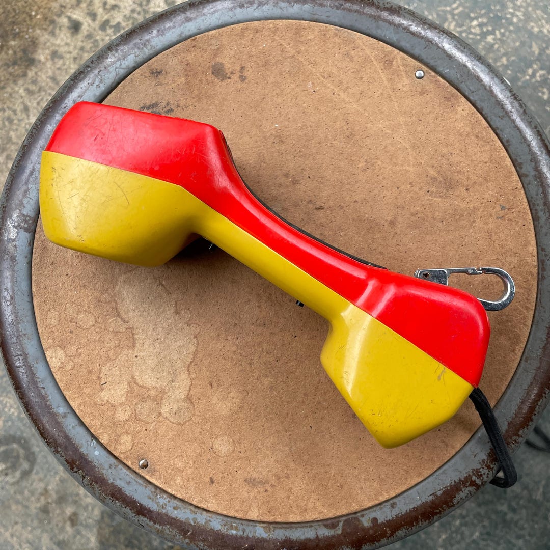 Vintage Lineman Test Set Pole Phone Workman Shop Relic Analog Telephone ...