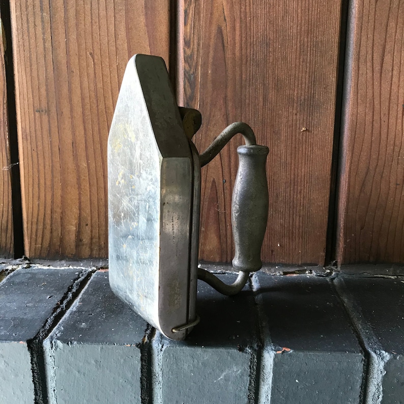 1800s Antique Folding Chrome Cast Iron Waffle Iron Primitive ...